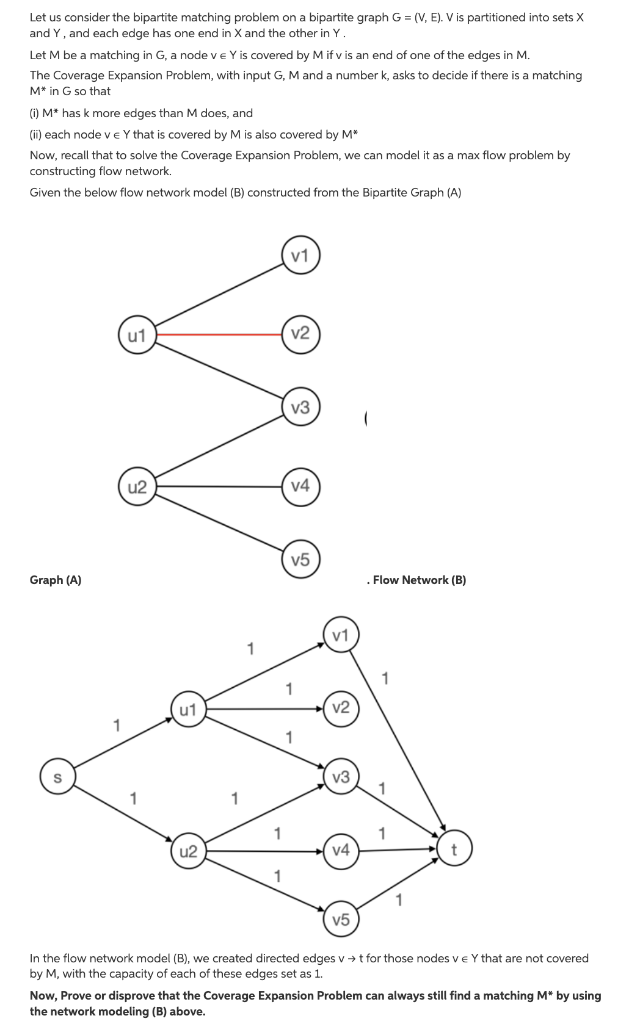 Solved Let us consider the bipartite matching problem on a | Chegg.com