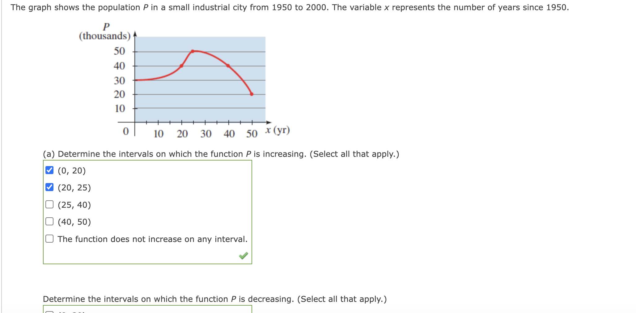 Solved Find the net change in the population P from 1975 to | Chegg.com