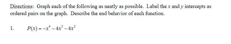 Solved Directions: Graph each of the following as neatly as | Chegg.com