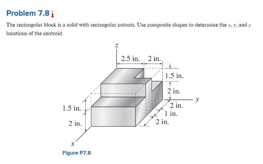 Solved The rectangular block is a solid with rectangular | Chegg.com