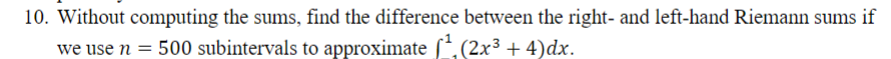 Solved Without computing the sums, find the difference | Chegg.com