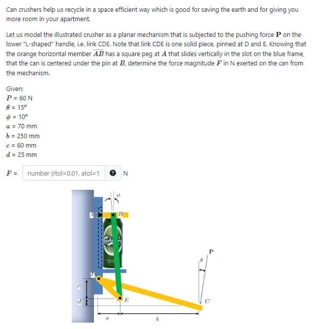 Solved Can crushers help us recycle in a space efficient way | Chegg.com