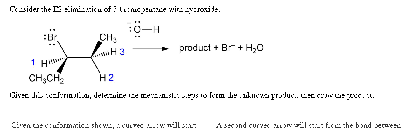 Solved Consider the E2 elimination of 3-bromopentane with | Chegg.com