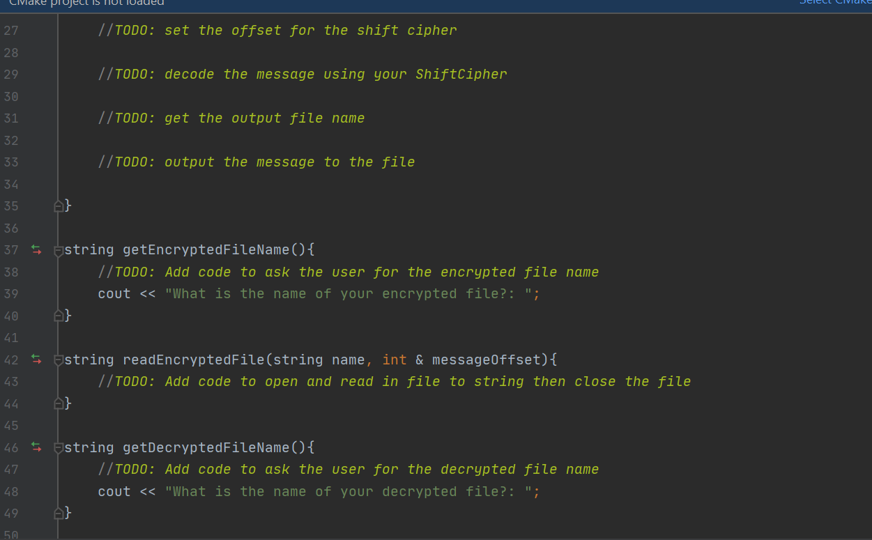 Solved ** Changes to ShiftCipher.h are not allowed ** No | Chegg.com