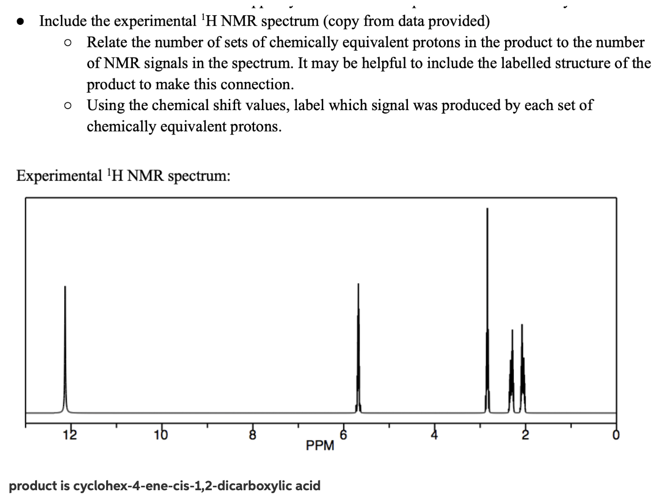 Solved *remember that for NMR in Diels Alder reactions | Chegg.com