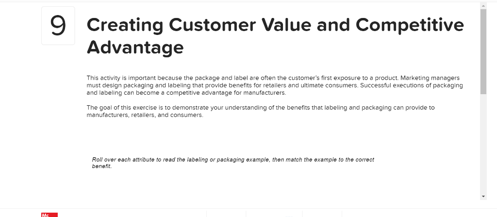 9 Creating Customer Value and Competitive Advantage | Chegg.com