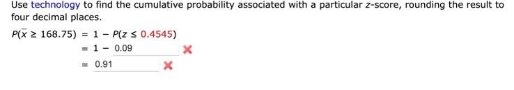 Solved Use technology to find the cumulative probability | Chegg.com