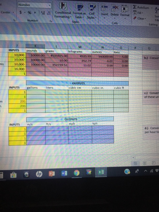 Solved Convert units for length, mass, volume, and speed | Chegg.com