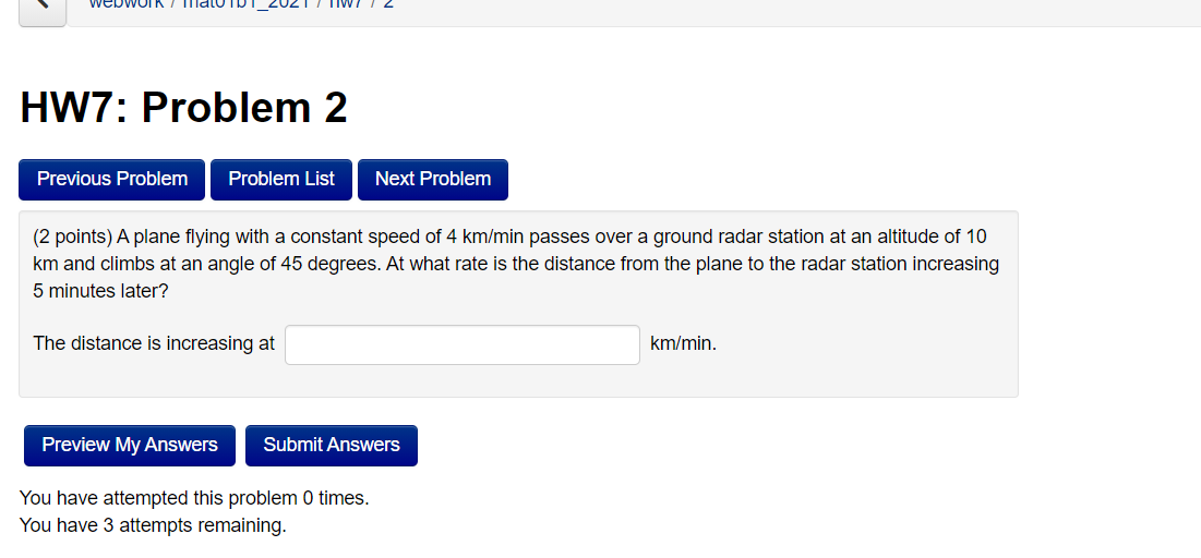 Solved WEDVOIR HW7: Problem 2 Previous Problem Problem List | Chegg.com