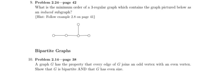 Solved What is the minimum order of a 3-regular graph which | Chegg.com