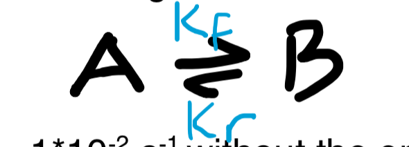 Solved If Kf = 1*10^-2 s -1 without the enzyme and 5*10^6 s | Chegg.com