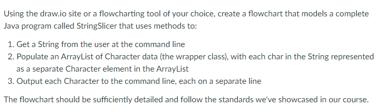 Solved Using the draw.io site or a flowcharting tool of your | Chegg.com