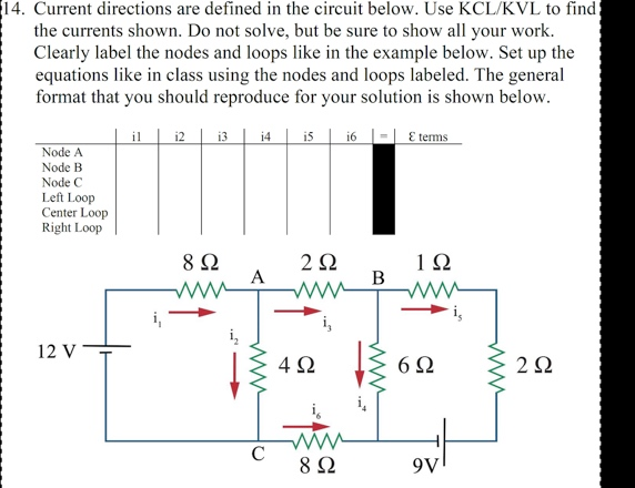Solved 14. Current directions are defined in the circuit | Chegg.com