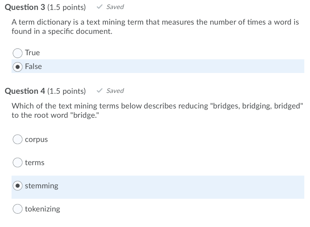 Question 1 (1.5 points) Saved Which topic below is | Chegg.com