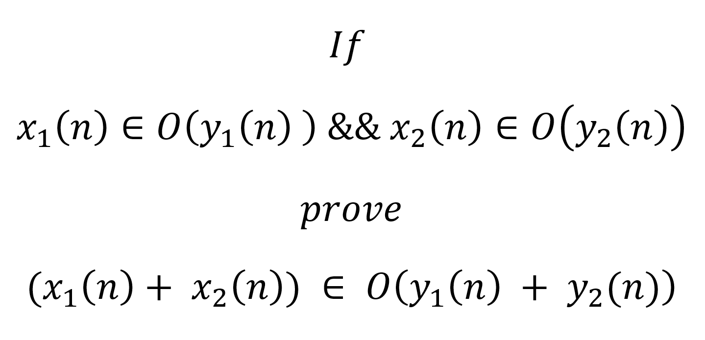 Solved x1(n)∈O(y1(n))&&x2(n)∈O(y2(n)) prove | Chegg.com