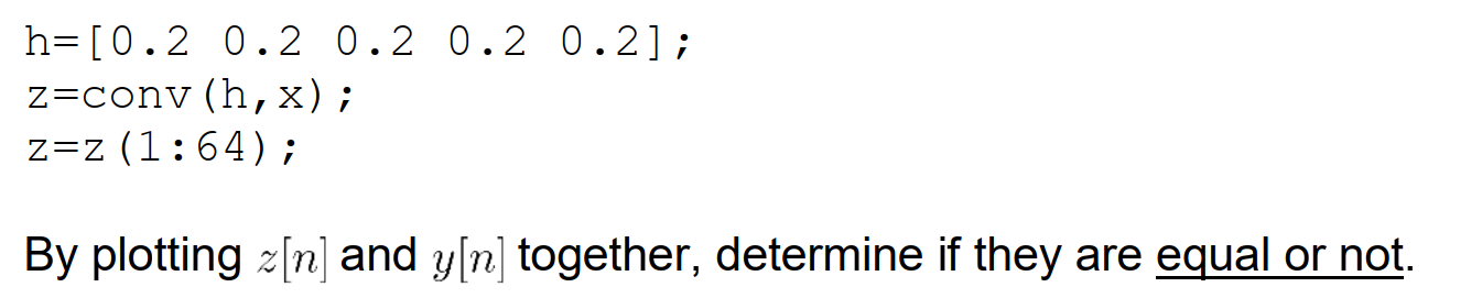 Solved Generate x[n]=2cos(0.2πn+1),0≤n≤63 using " | Chegg.com