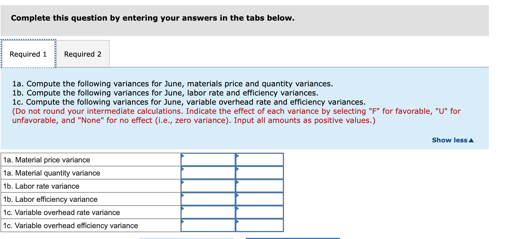 Solved Problem 9-18 (Algo) Comprehensive Variance Analysis | Chegg.com