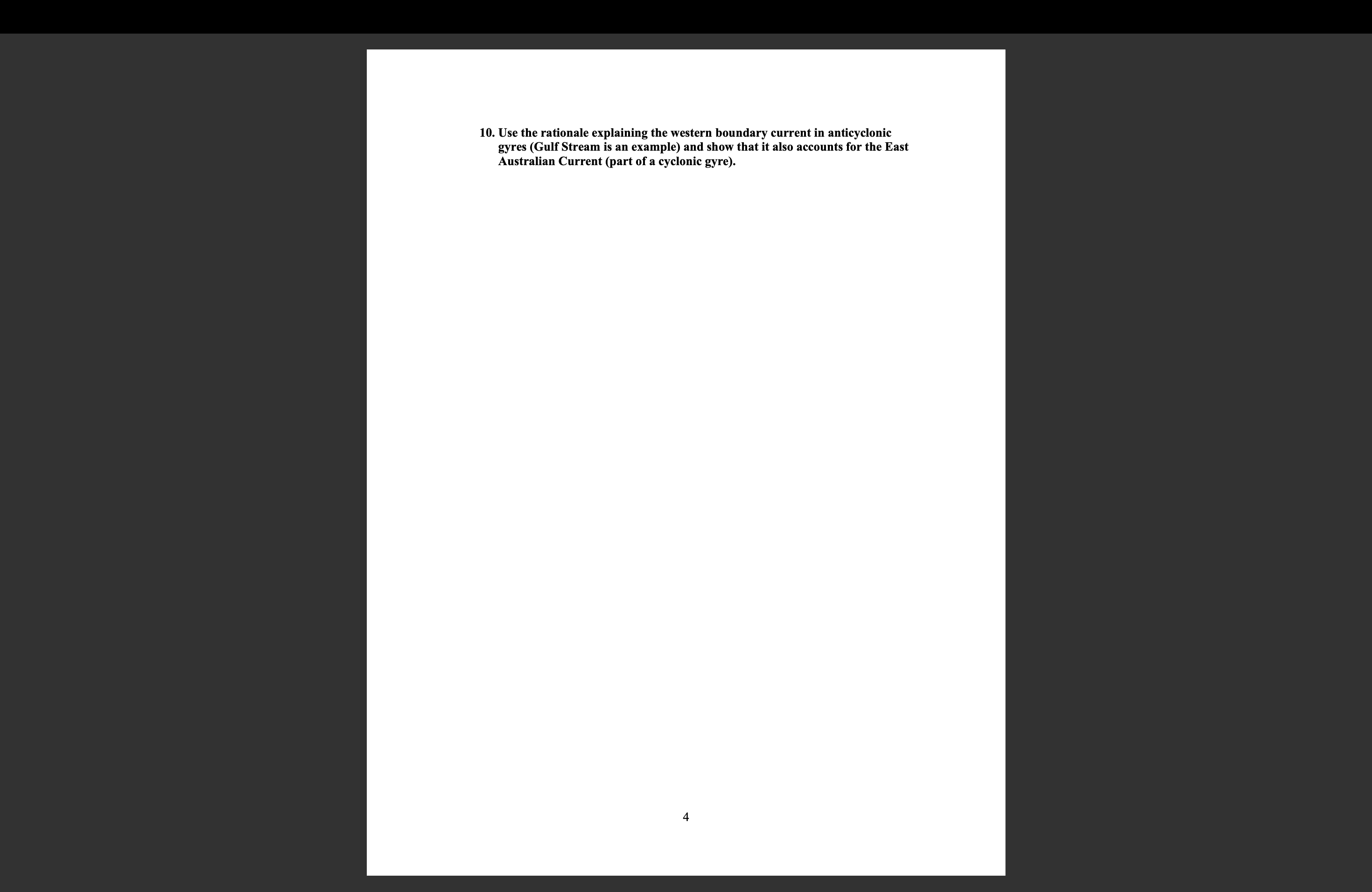 Solved 10. Use the rationale explaining the western boundary | Chegg.com