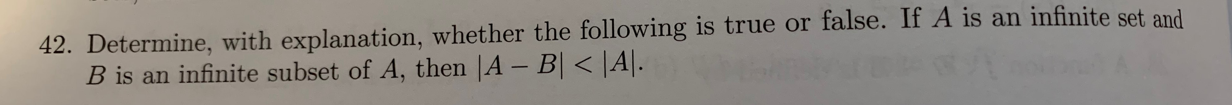 Solved 42. Determine, with explanation, whether the | Chegg.com