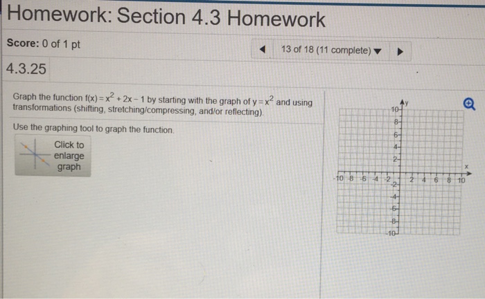 Solved Homework: Section 4.3 Homework Score: 0 of 1 pt | Chegg.com