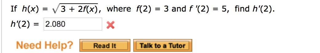 Solved If H X 3 2f X Where F 2 3 And F 2 5
