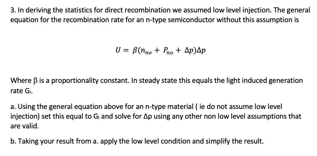 Solved 3. In deriving the statistics for direct | Chegg.com