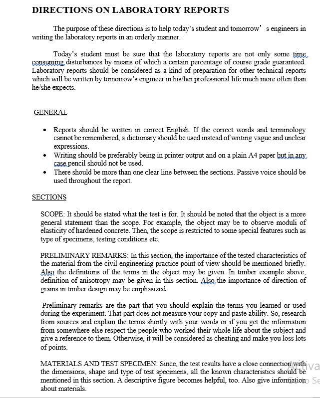 Solved CIV 244 LAB REPORT PREPARATION GUIDE Write your lab | Chegg.com