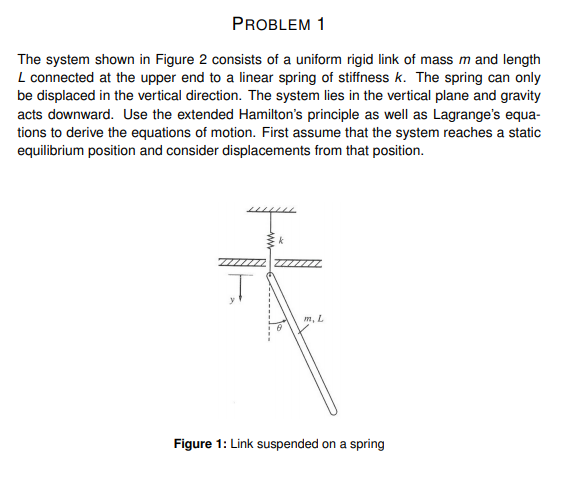 PROBLEM 1 The system shown in Figure 2 consists of a | Chegg.com