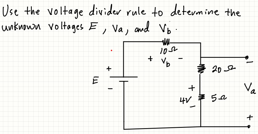 Solved Use the voltage divider rule to determine theunknown | Chegg.com