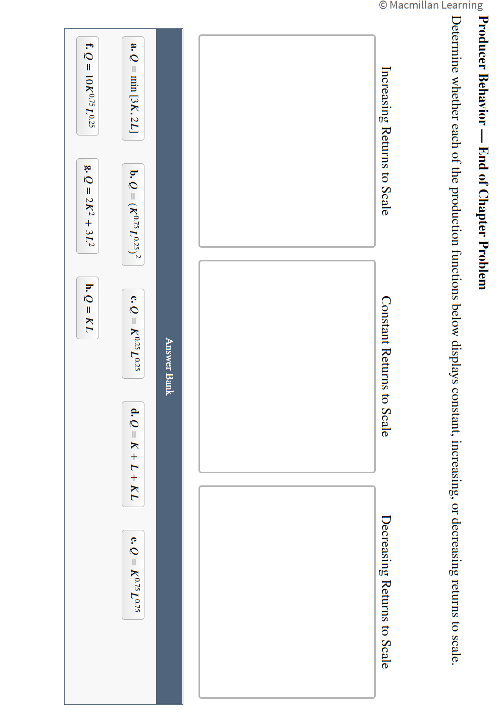 Solved Producer Behavior - End of Chapter Problem Determine | Chegg.com