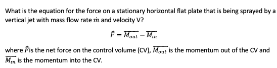 Solved What is the equation for the force on a stationary | Chegg.com