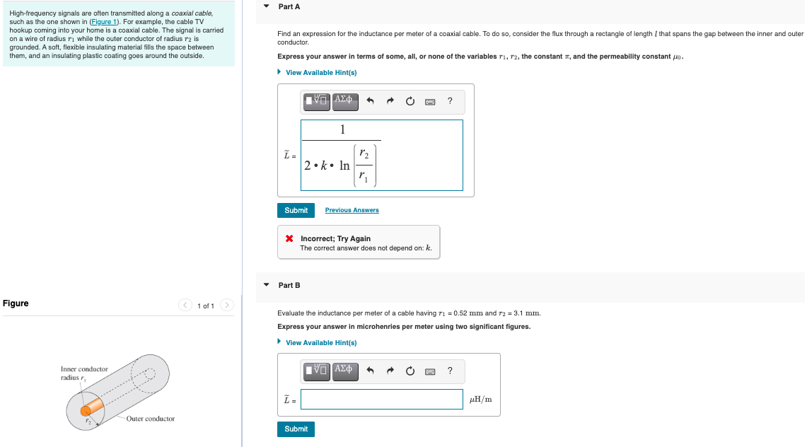 Solved High-frequency signals are often transmitted along a | Chegg.com
