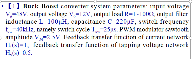 Solved Buck-Boost converter【1】 Buck-Boost converter system | Chegg.com