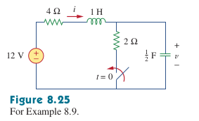 Solved Question: Find the complete response v and then i for | Chegg.com