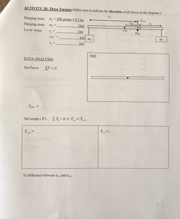 Solved FORCES AND TORQUES IN EQUILIBRIUM I need help with | Chegg.com