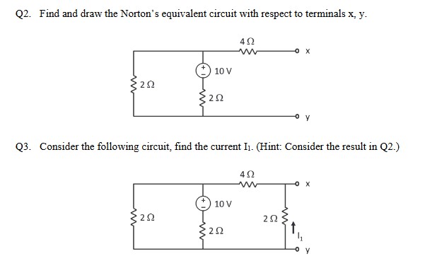 Solved Q2. ﻿Find and draw the Norton’s equivalent circuit | Chegg.com