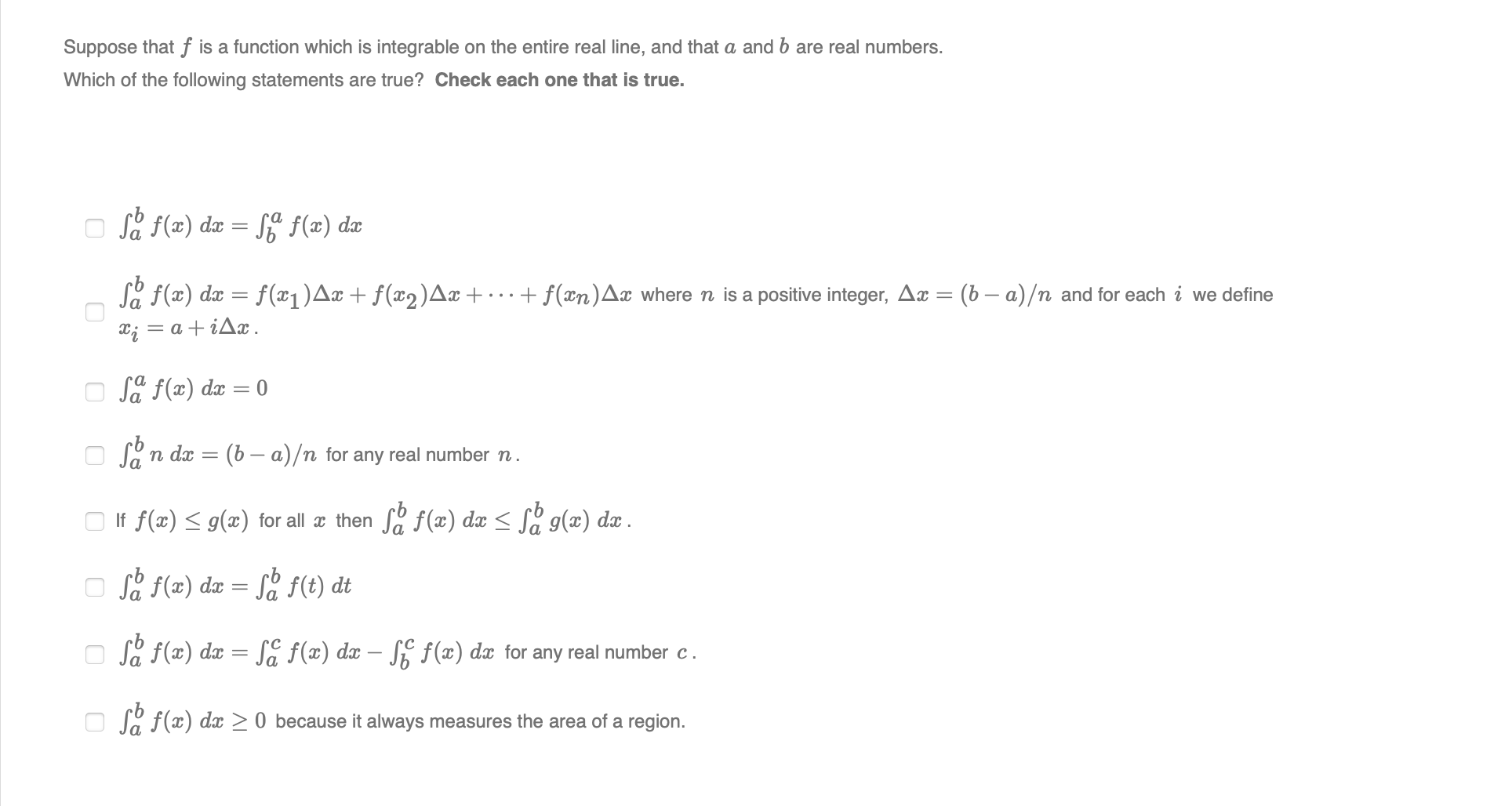 Solved Suppose that f is a function which is integrable on | Chegg.com