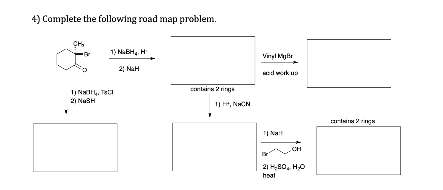 Solved Complete the following road map problem. | Chegg.com