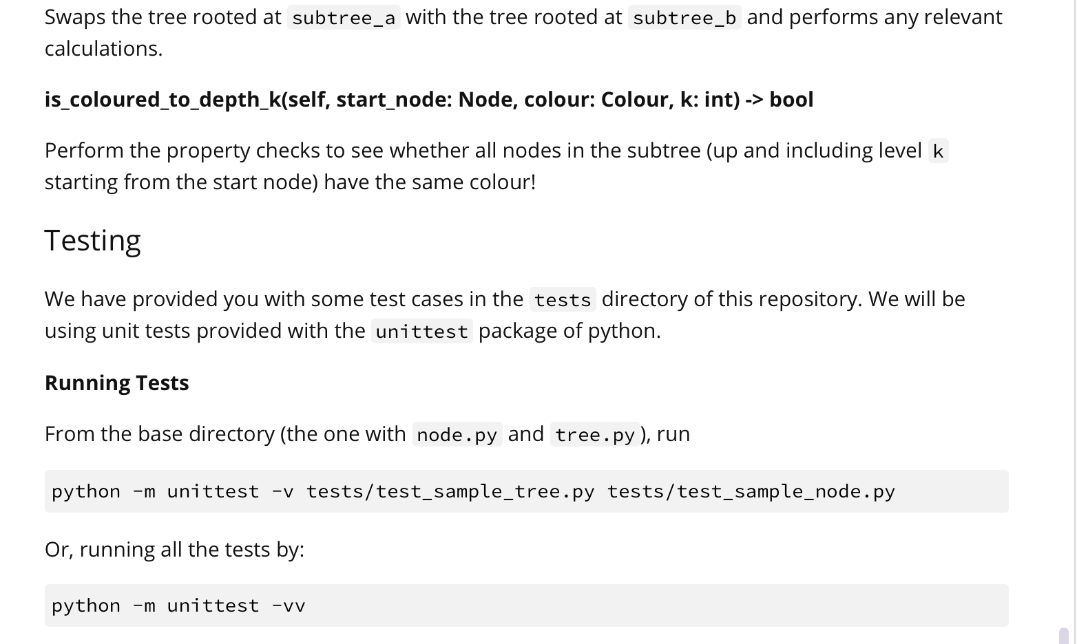 Informally, our implementation should support the | Chegg.com