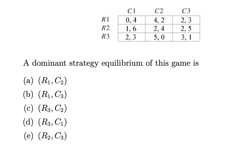 Solved R1 R2 R3 C1 0,4 1,6 2, 3 C2 4, 2 2,4 5,0 C3 2, 3 2,5 | Chegg.com