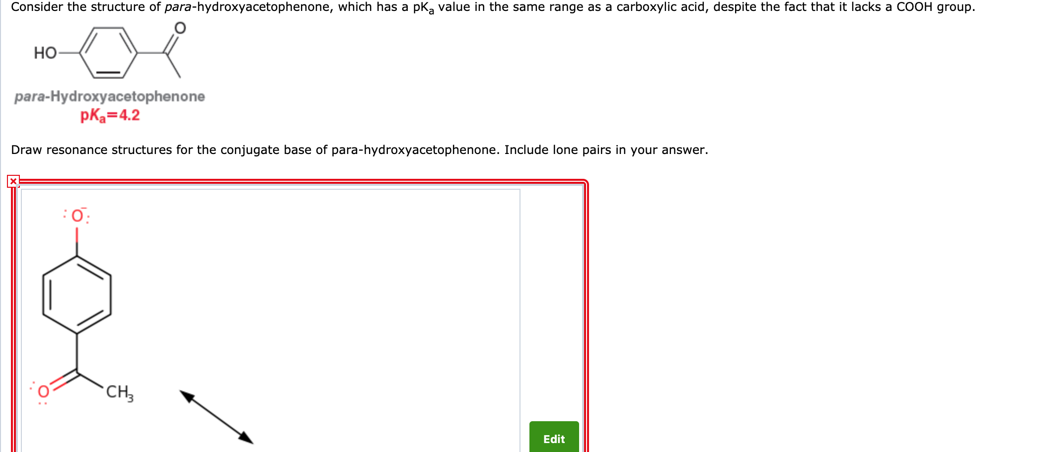 Solved Consider the structure of para-hydroxyacetophenone, | Chegg.com
