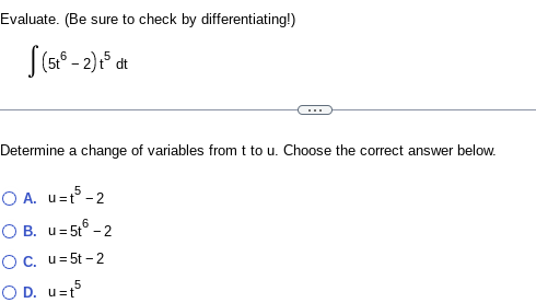 Solved Evaluate. (Be sure to check by differentiating!) | Chegg.com