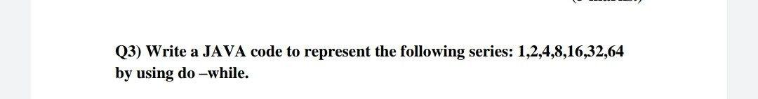 Solved (3) Write a JAVA code to represent the following | Chegg.com