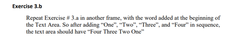 Solved Exercise 3.b Repeat Exercise # 3.a in another frame, | Chegg.com