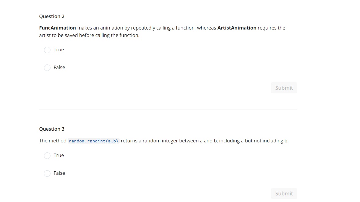 Solved FuncAnimation makes an animation by repeatedly | Chegg.com