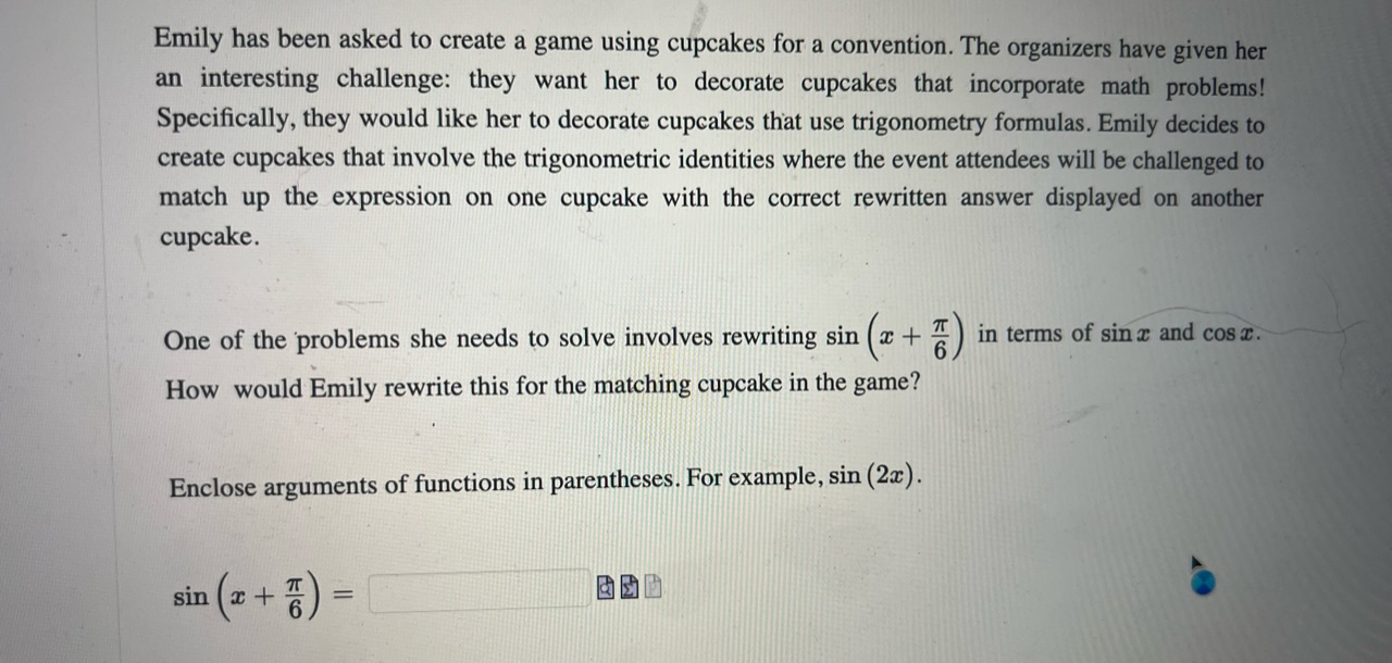 Solved Emily has been asked to create a game using cupcakes | Chegg.com