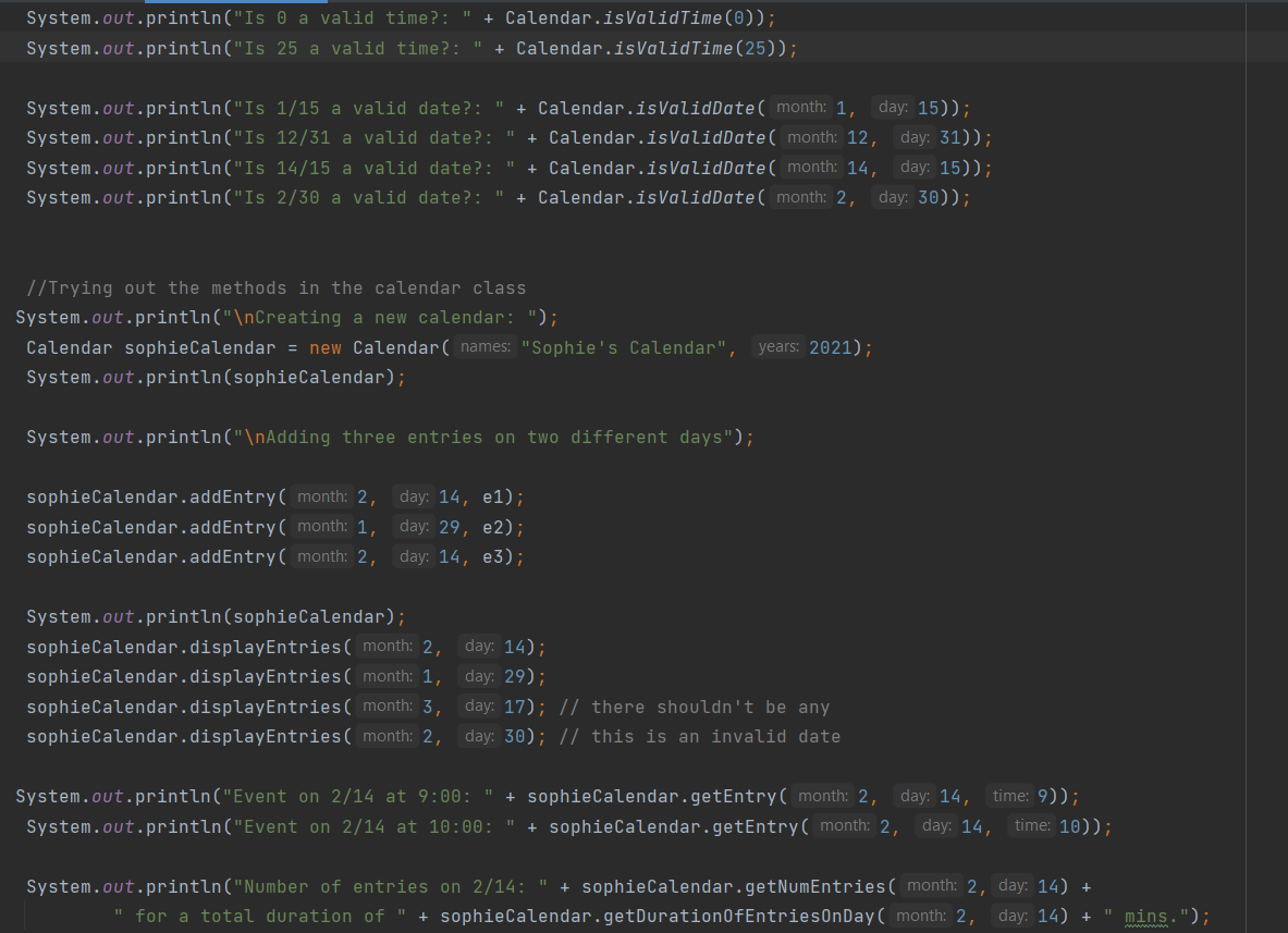 Solved Phase 1: A Simplified Calendar In this phase, you | Chegg.com