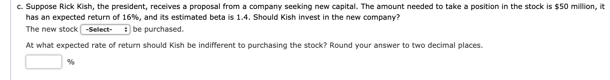 Solved HR Industries (HRI) has a beta of 1.3; LR | Chegg.com