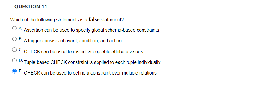 Which of the following statements is a false | Chegg.com