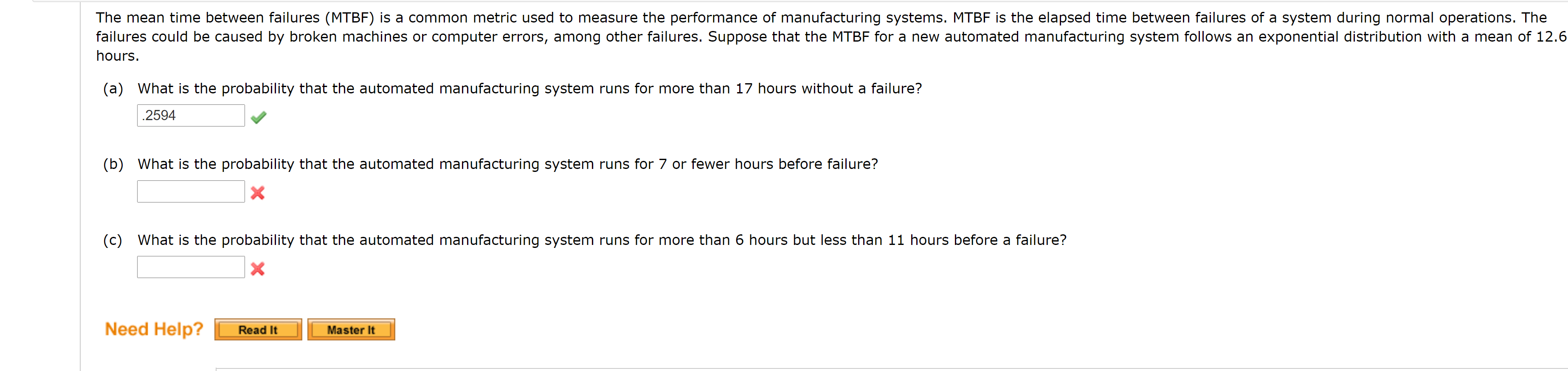 Solved The mean time between failures (MTBF) is a common | Chegg.com